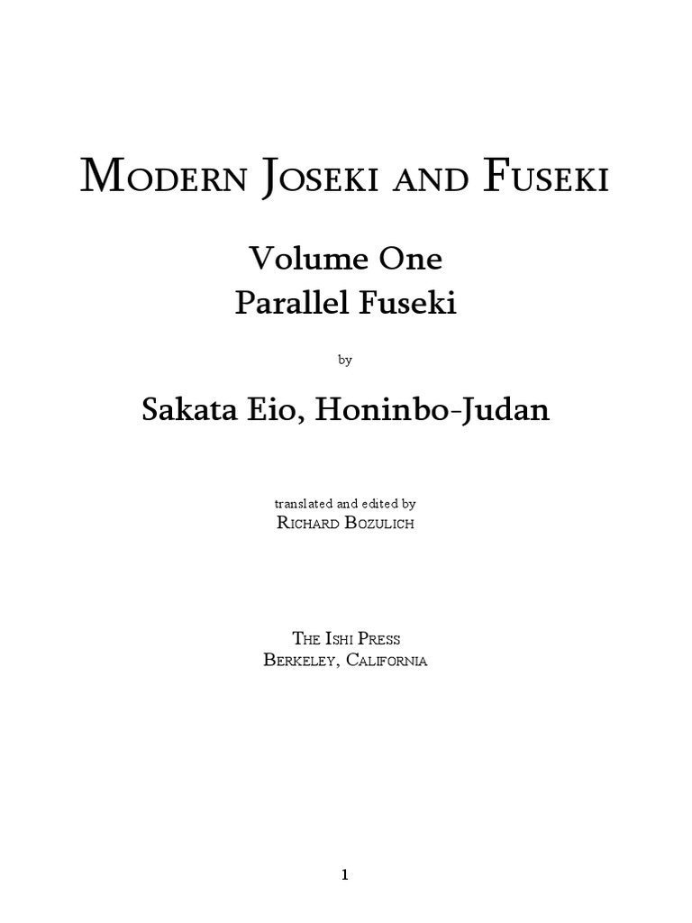 Home - Arcor.de-Fylmetal-Go - (Go Baduk Igo Weiqi) Modern Joseki and ...