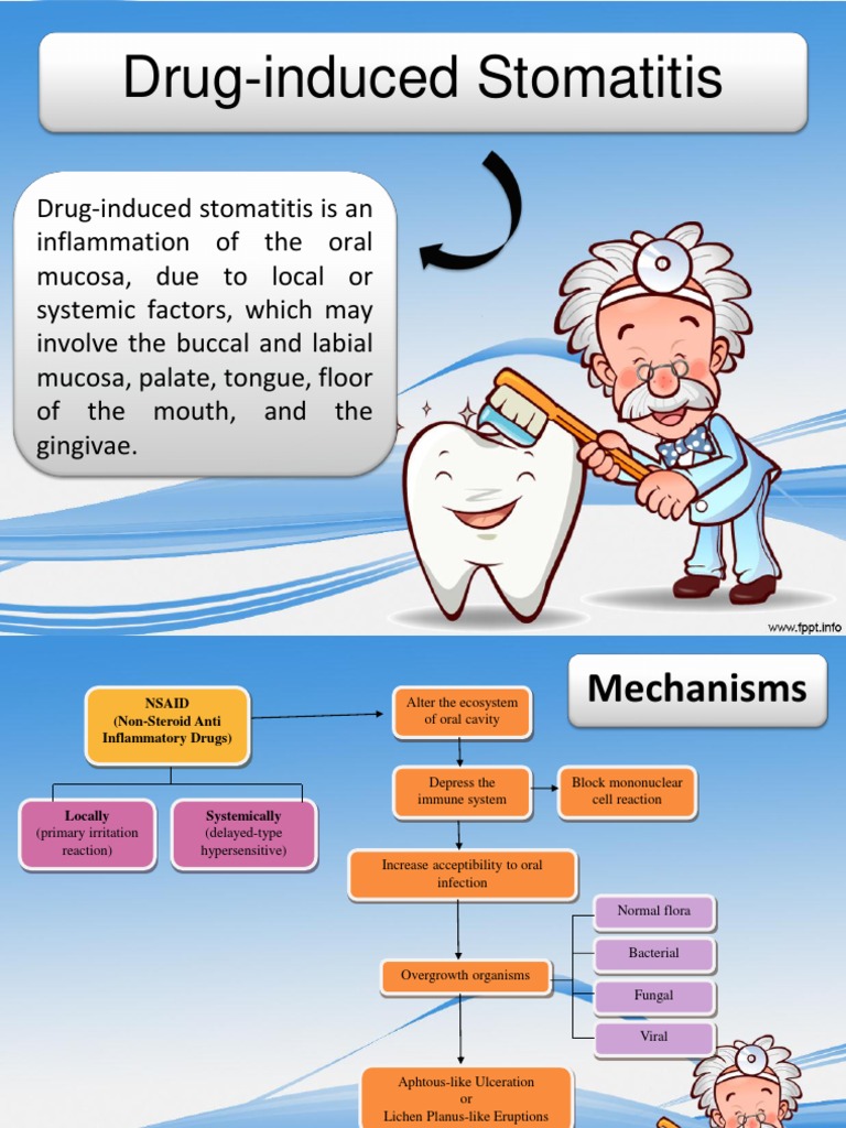 Drug-Induced Stomatitis Overview | PDF | Science & Mathematics