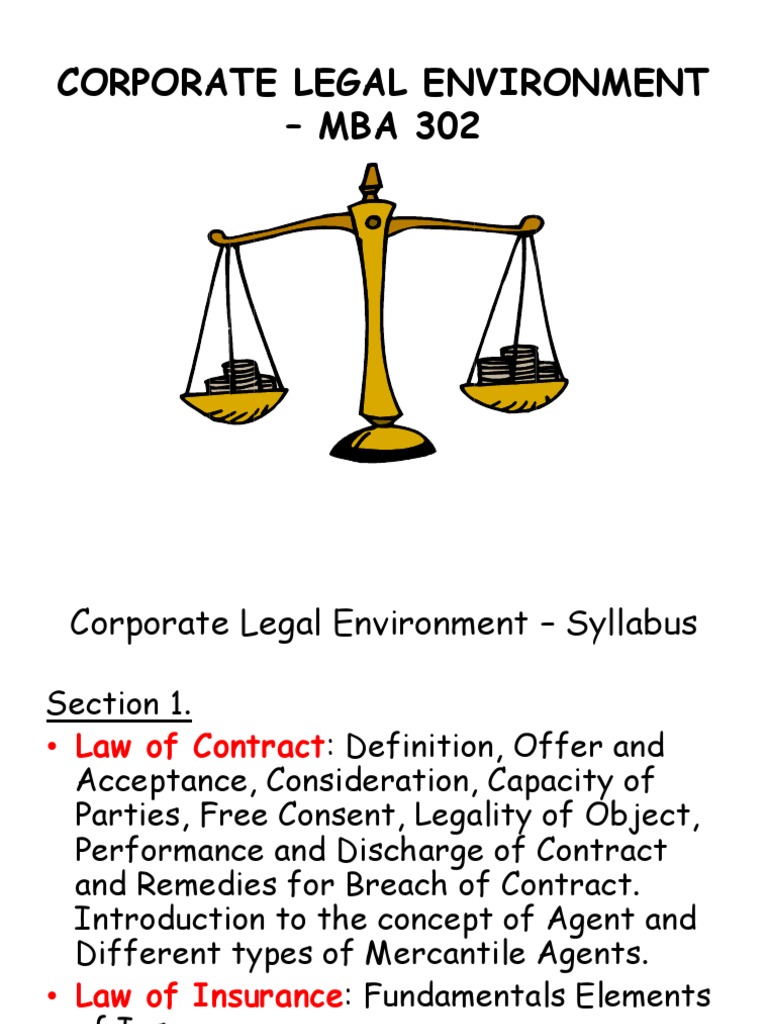 Corporate Legal Environment | PDF | Offer And Acceptance | Consideration