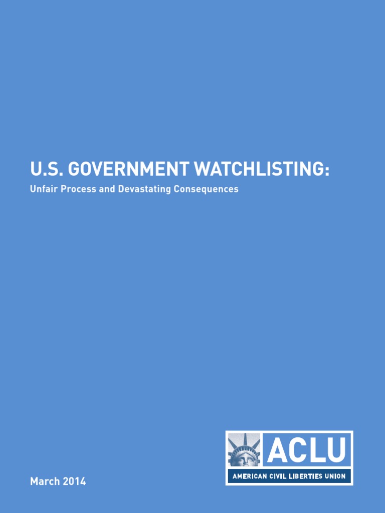 Unfair US Watchlisting Practices | PDF | U.S. Customs And Border ...
