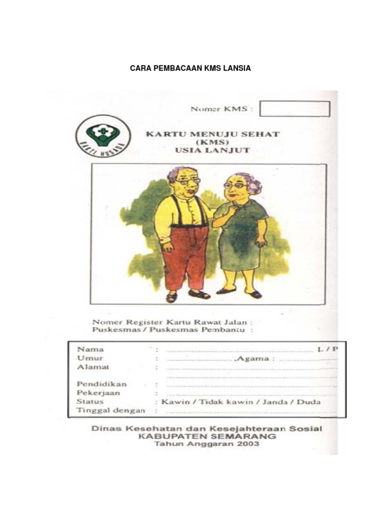 Contoh Kms Lansia | PDF