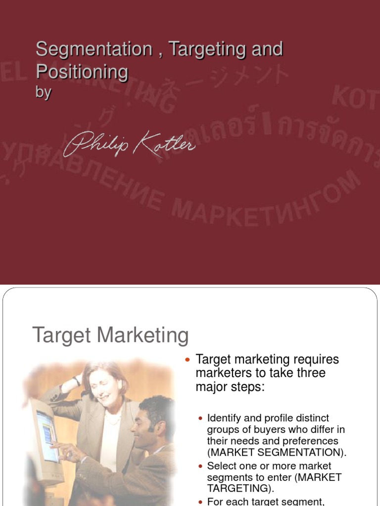 Segmentation Targeting and Positioning | PDF | Market Segmentation ...