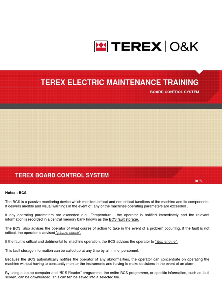 16.terex BCS | PDF | Control System | Sensor