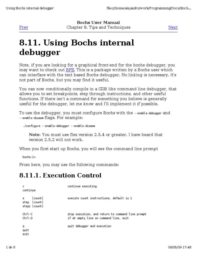 Boch S Debugger | PDF | Command Line Interface | Library (Computing)