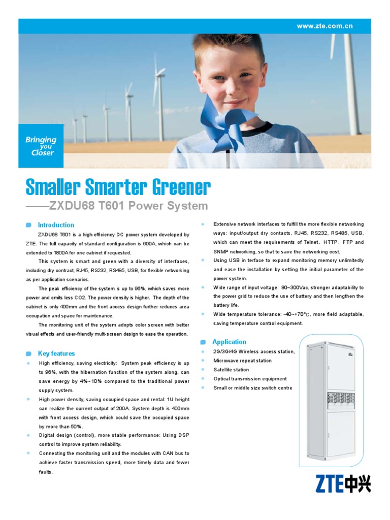xczl2011005 - ZXDU68 T601 Power System-V3 - 325632 | PDF | Electric ...