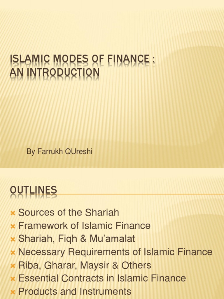 Introduction Islamic Banking & Finance | PDF | Islamic Banking And ...