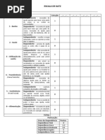 Escala de Equilibrio de Berg PDF | PDF