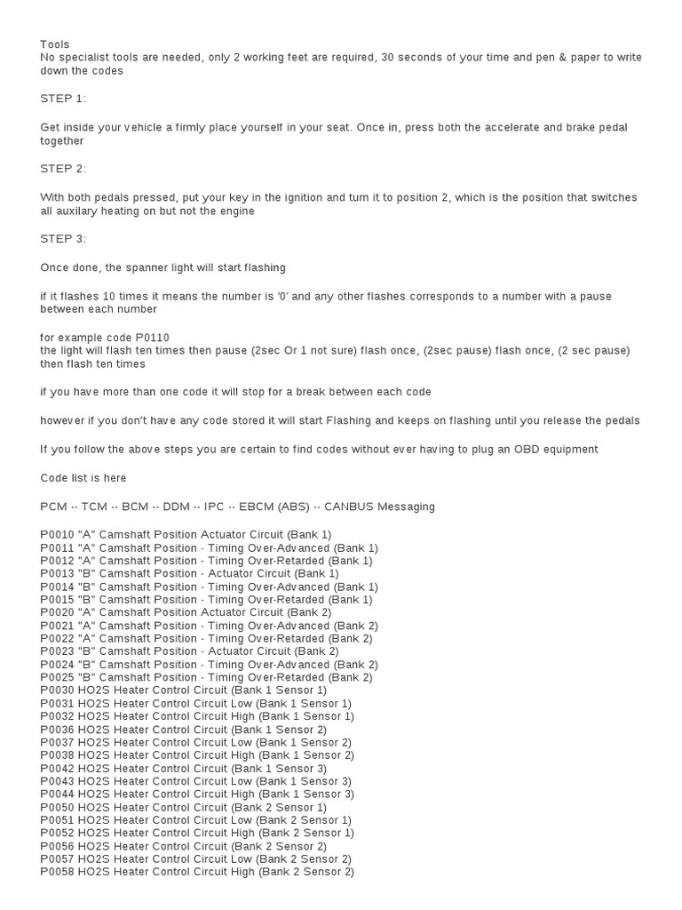 Coduri Eroare Opel Corsa C | PDF | Fuel Injection | Throttle