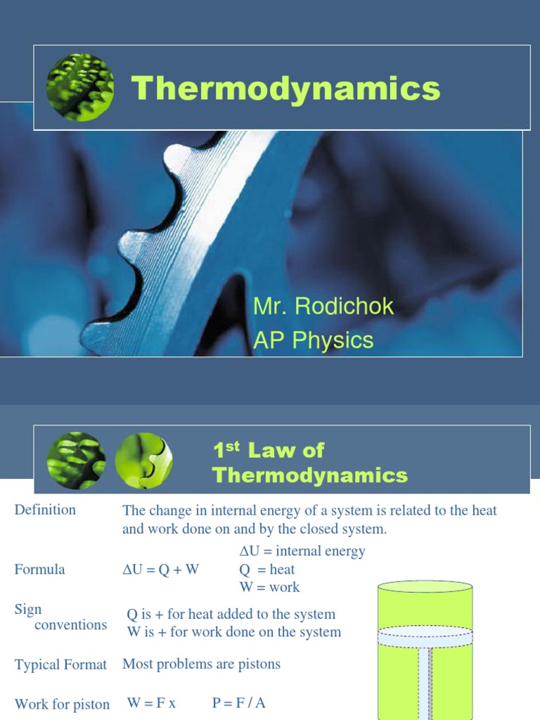 ( Thermodynamics Ppt | Heat | Temperature
