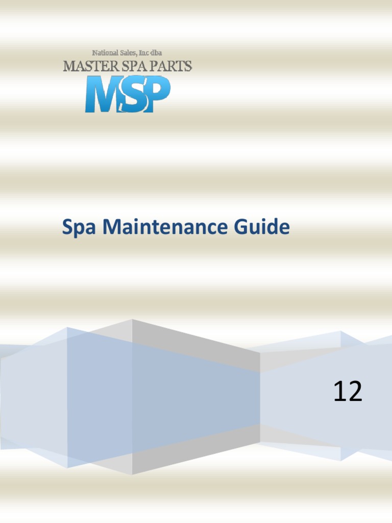 Spa Maintenance Guide | PDF | Ph | Alkalinity