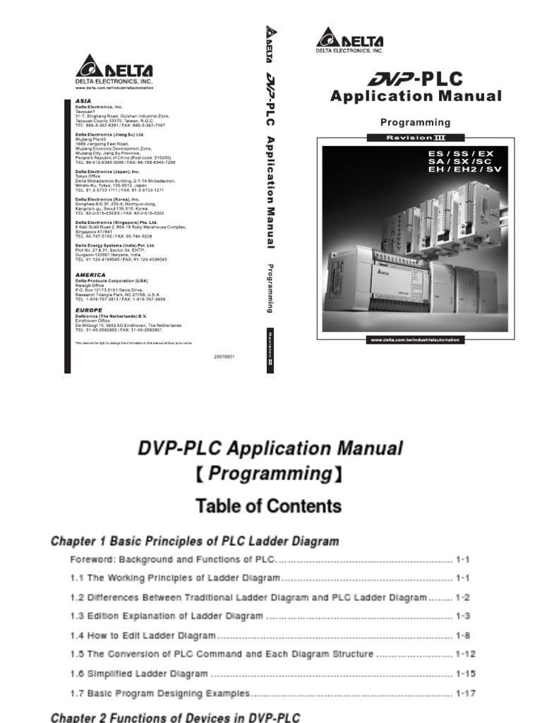 DVP-PLC Programming Manual | PDF | Programmable Logic Controller | Automation