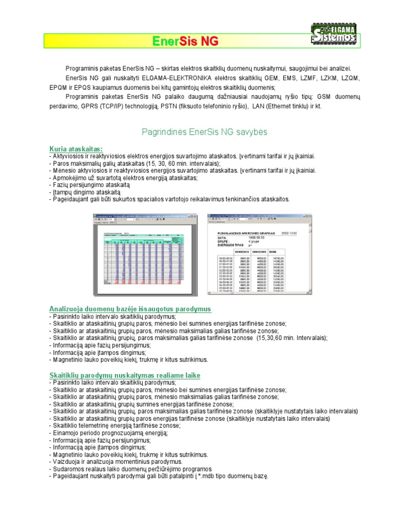 EnerSis NG | PDF