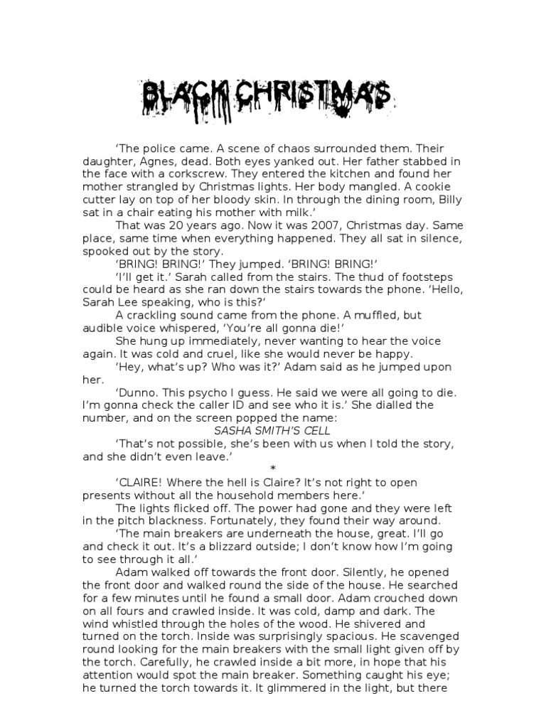 Black Christmas | PDF | Leisure