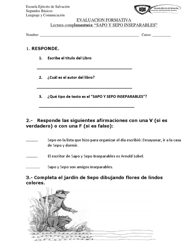 Formativa de Sapo y Sepo Inseparables