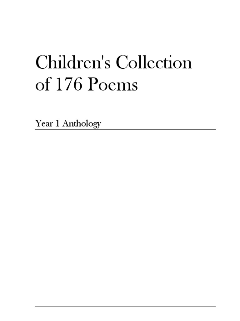 Childrens Collection of Best Loved Poems | Download Free PDF | Poetry ...