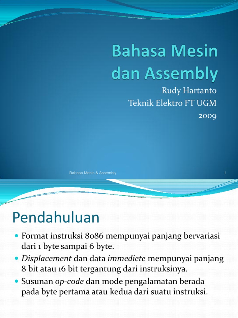 Bahasa Mesin Assembly | PDF