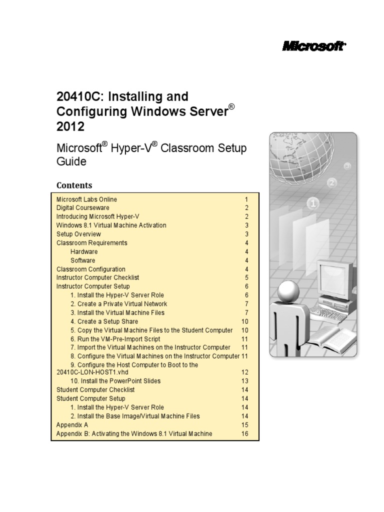 20410C Setupguide | PDF | Hyper V | Computer File