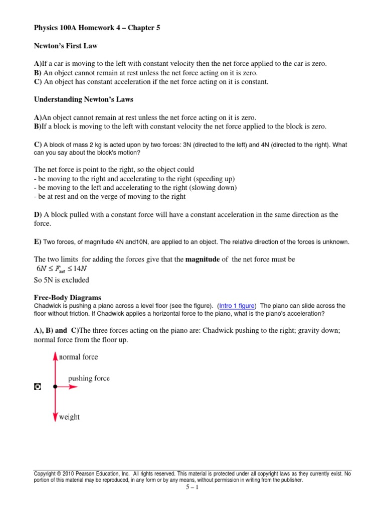 Newton's Laws | PDF | Force | Newton's Laws Of Motion