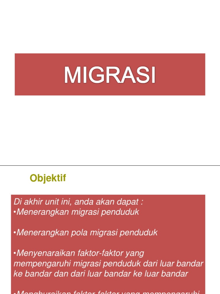 Migrasi | PDF