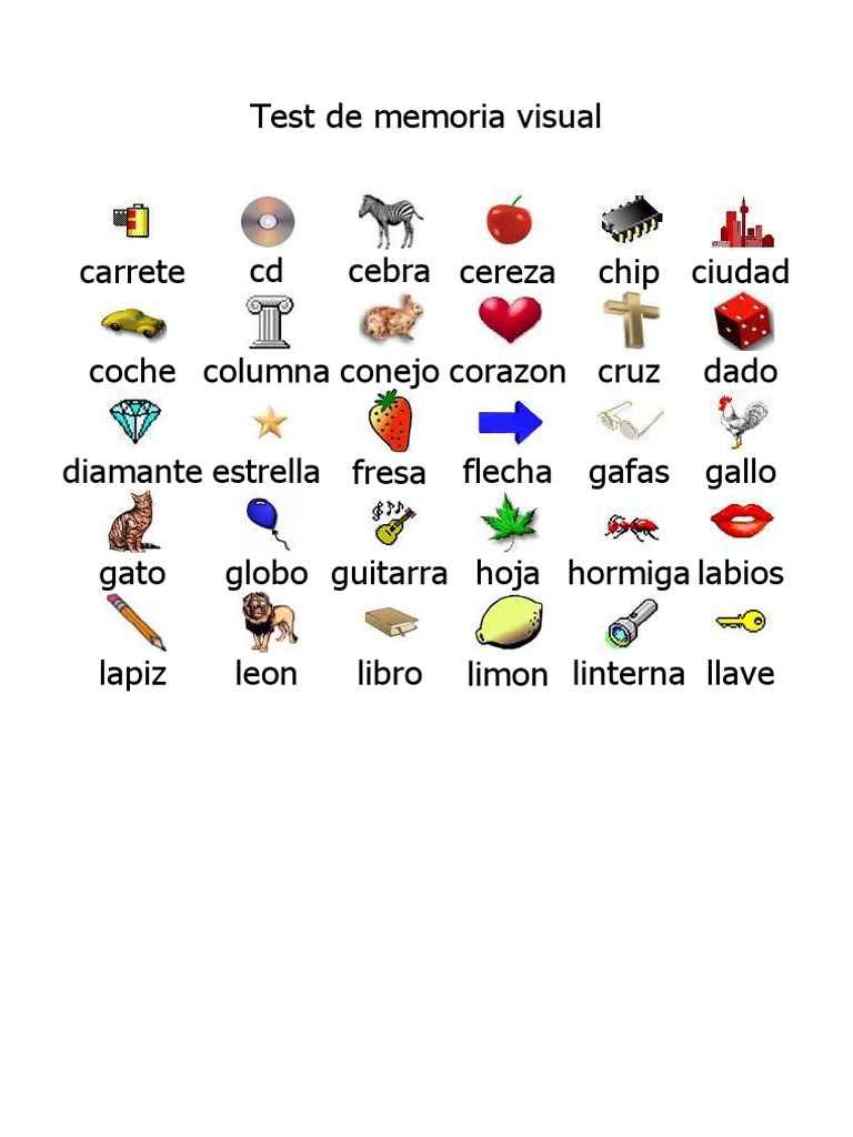 Test de Memoria Visual | PDF