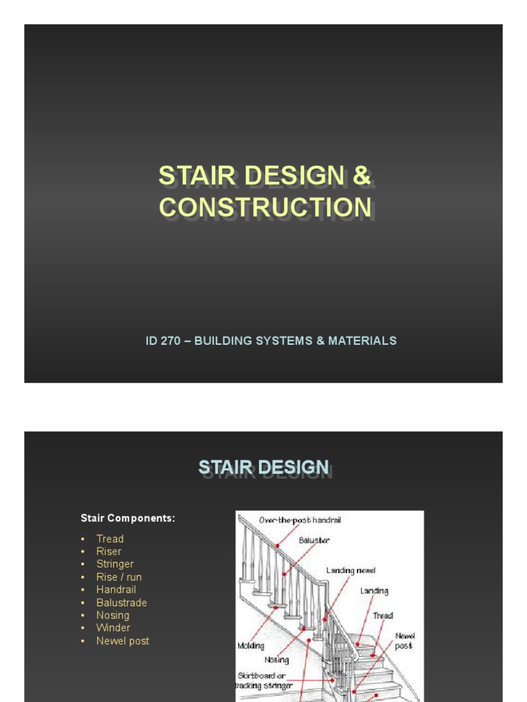 07 Stair Pdf Stairs Building Engineering