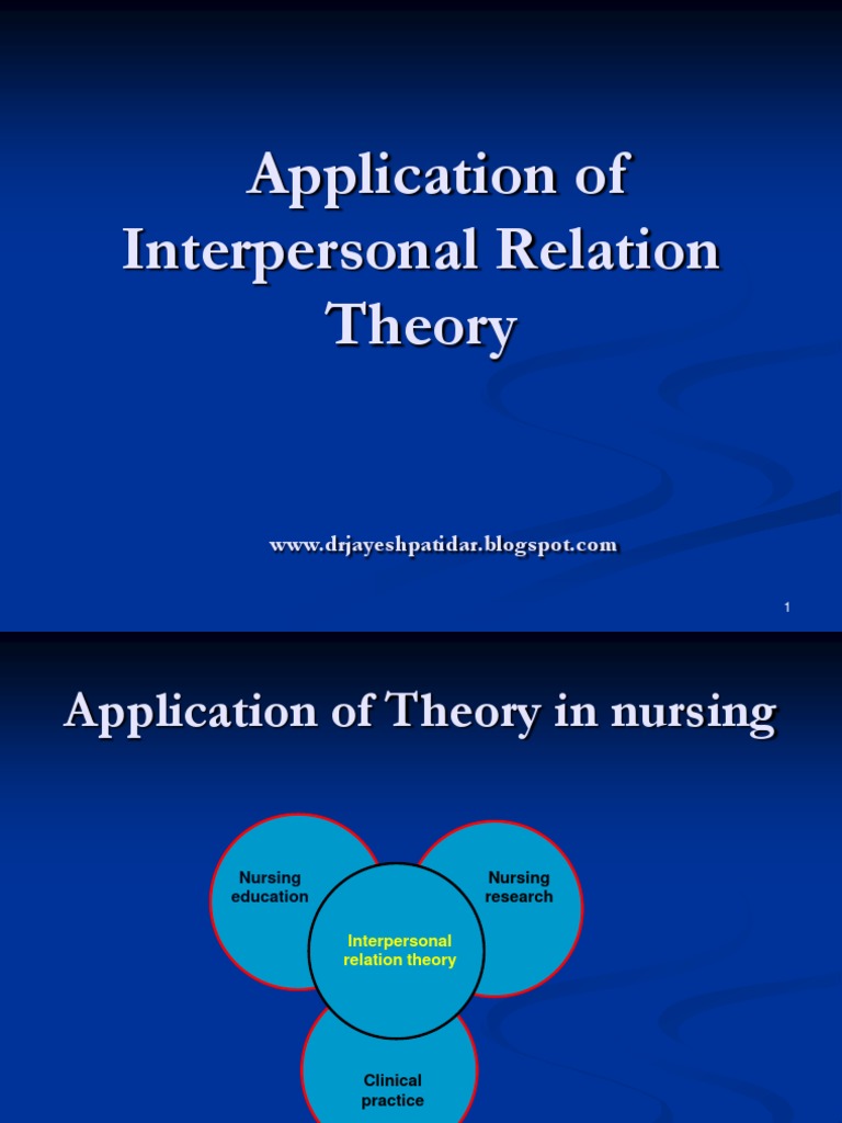 Peplau's Interpersonal Theory in Nursing | PDF | Interpersonal ...