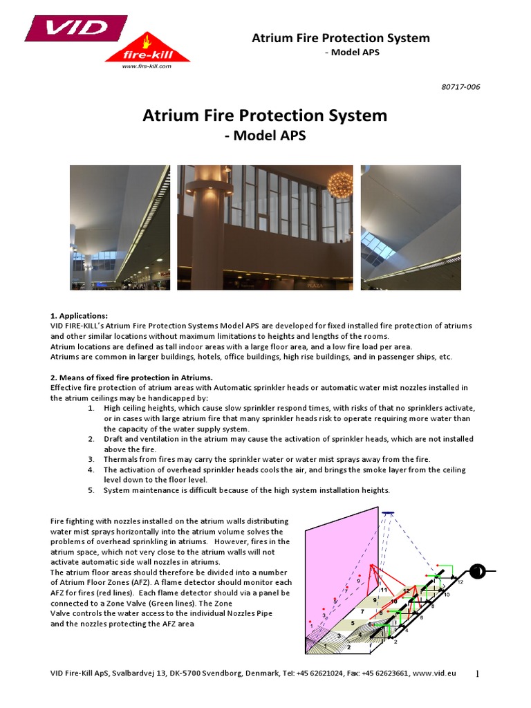 80717-006 Atrium Fire Protection System | PDF | Fire Sprinkler System ...