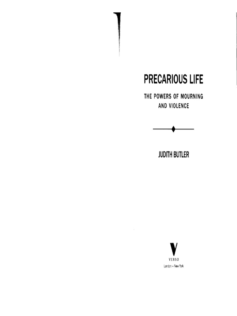 Judith Butler Precarious Life | PDF