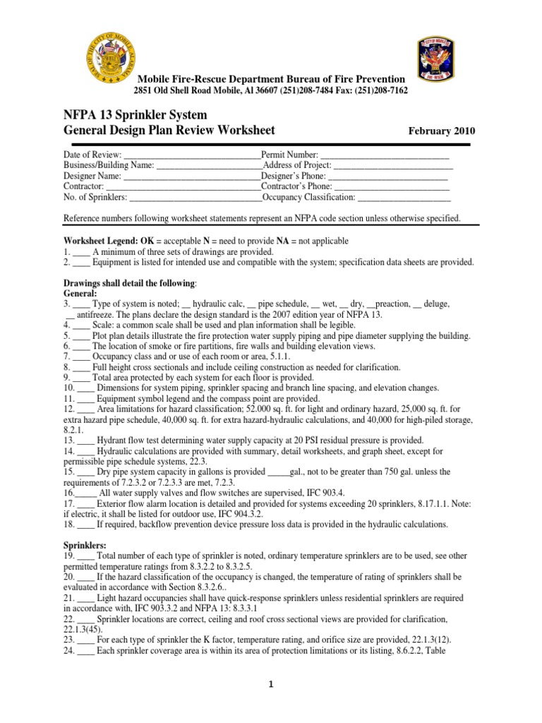 NFPA 13 Sprinkler System Design Guide | PDF | Fire Sprinkler System ...