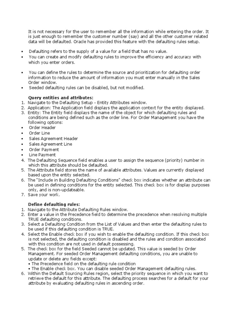 Default Rules OM | Download Free PDF | Default (Computer Science) | Oracle Database