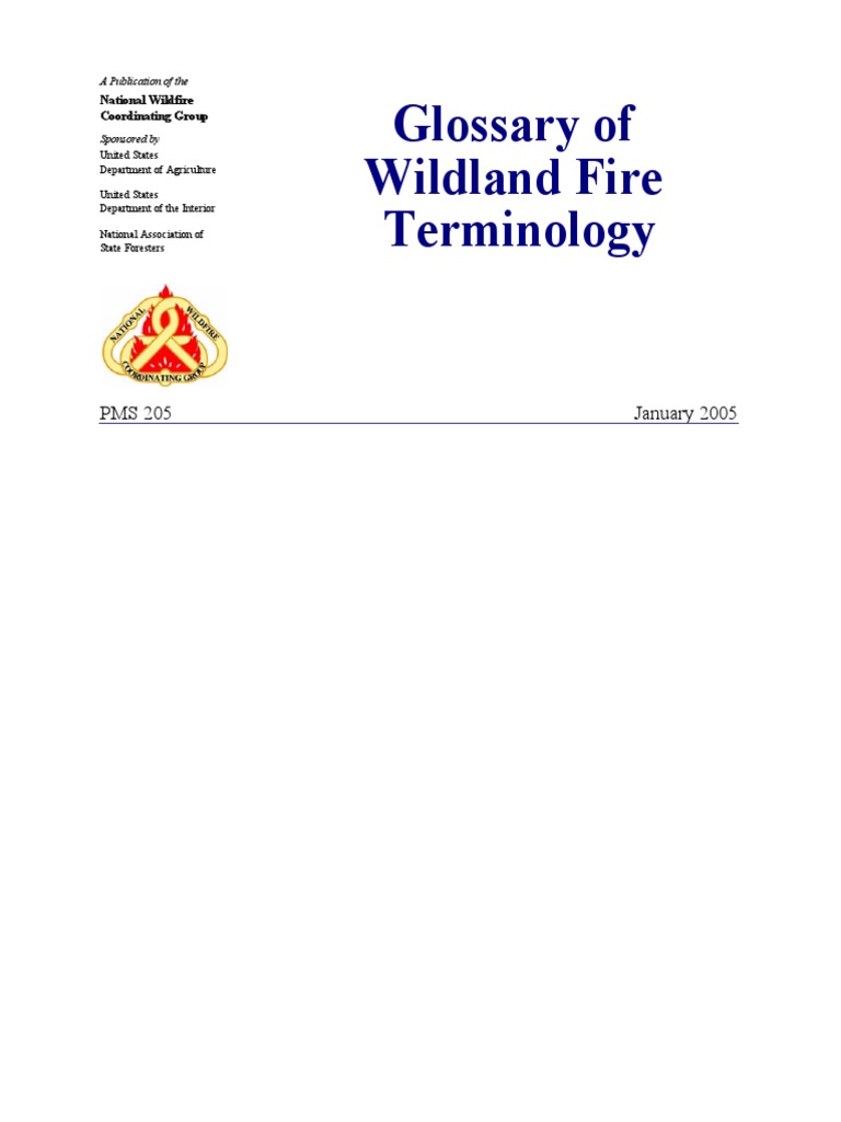 Glossary of Wildland Fire Terminology | PDF | Incident Command System ...