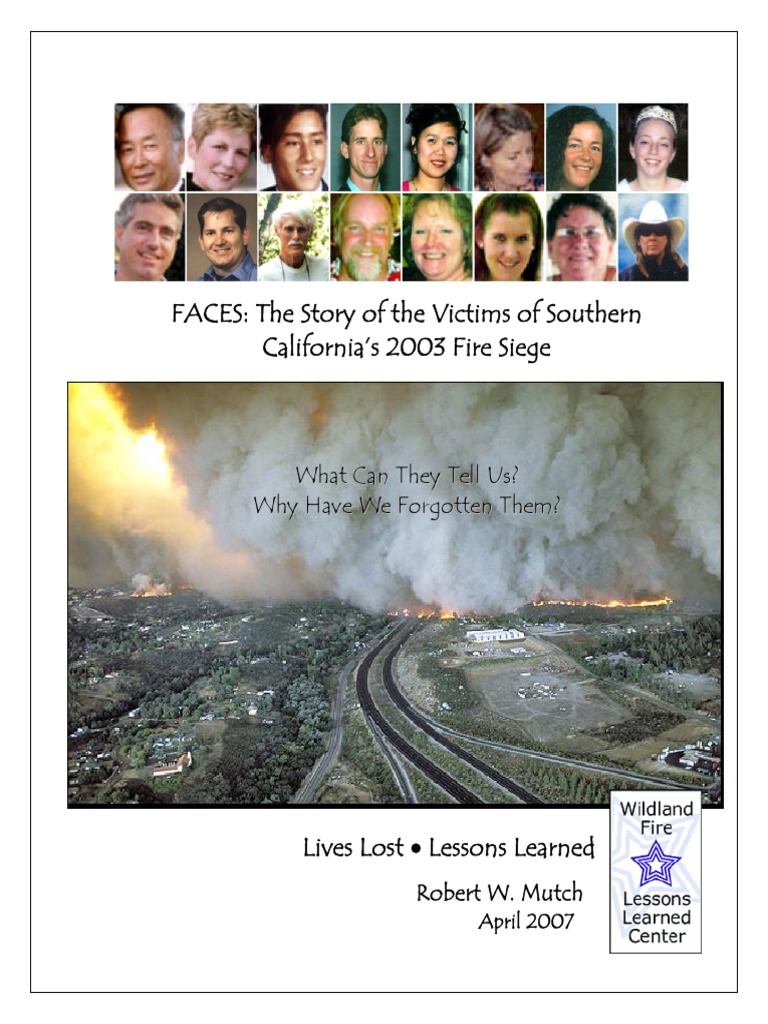 Faces-The Story of The Victims of So. CA 2003 Fire Siege | PDF ...