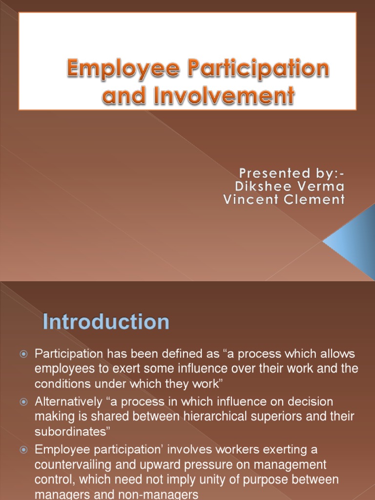 Employee Involvement | PDF | Trade Union | Board Of Directors