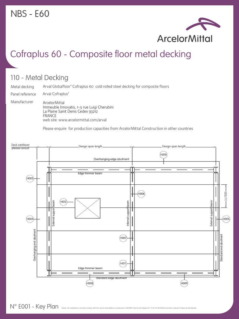 NBS-E60-100E (Cofraplus 60) | Sheet Metal | Screw
