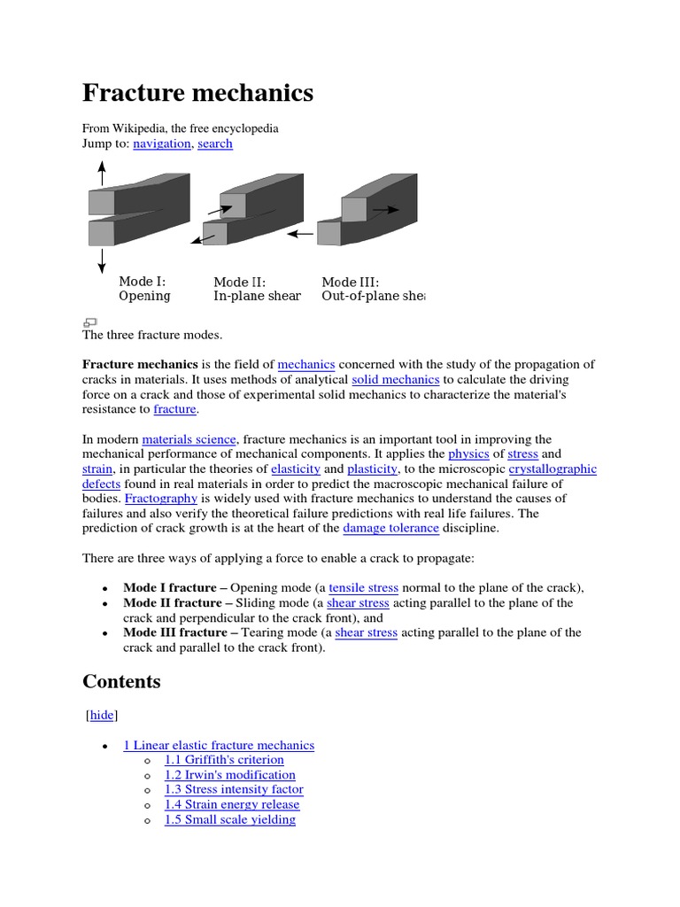 Fracture Mechanics | PDF | Fracture Mechanics | Fracture