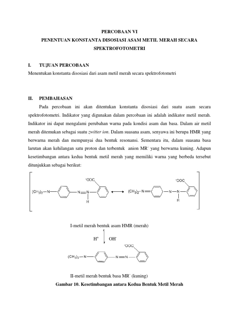 Metil Merah Spektro | PDF