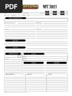 Pathfinder Character Sheet (Fillable)