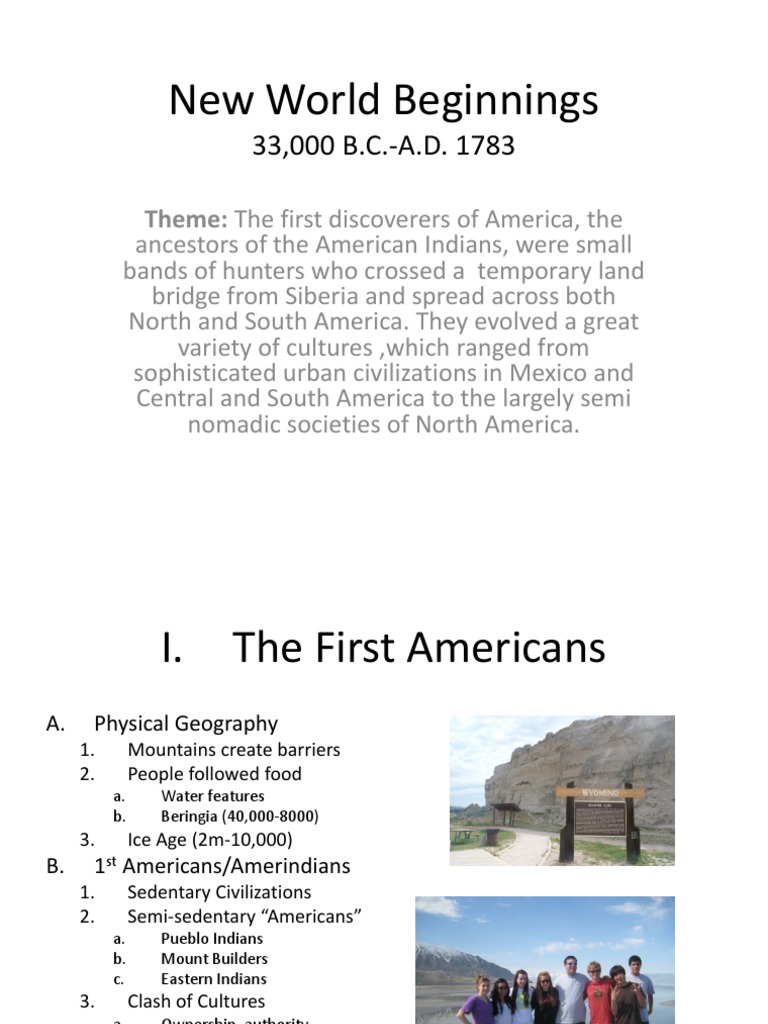 1 New World Beginnings | PDF