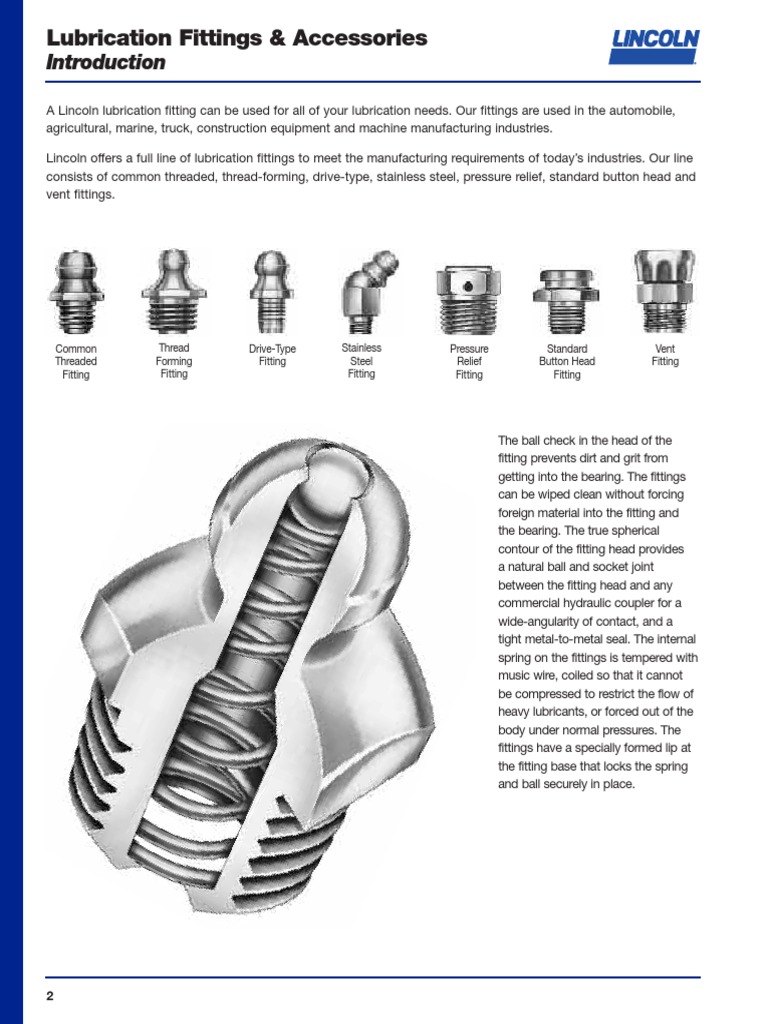 Grease Fitting PDF | PDF | Bearing (Mechanical) | Pipe (Fluid Conveyance)