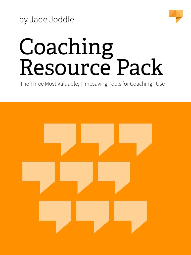 Coaching Resource Pack Jade Joddle | PDF | Verb | Question