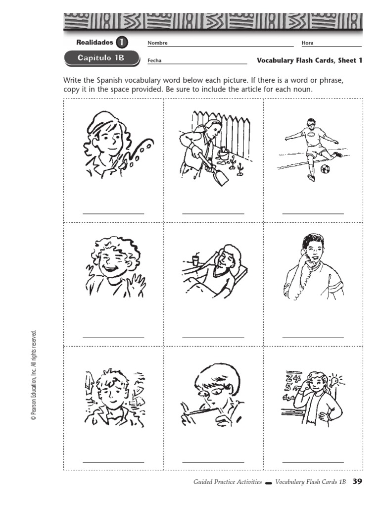 Realidades 1B Guided Packet | PDF | Gênero gramático | Substantivo