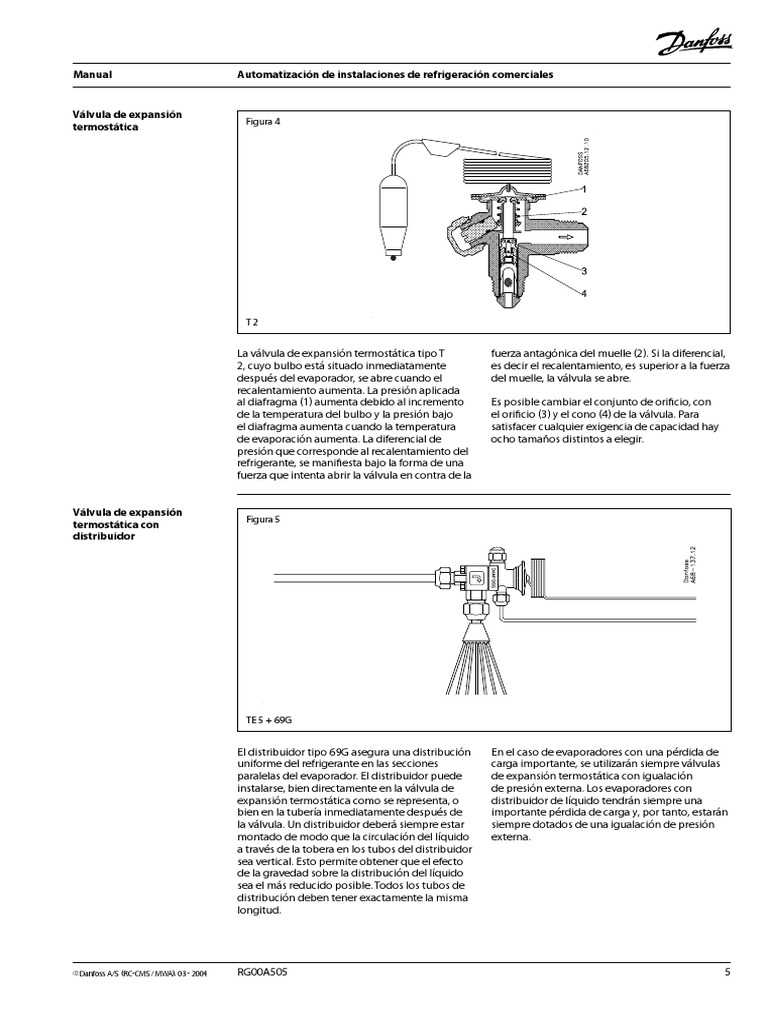 Danfoss Manualautomatizacionrefrigeracion02 | PDF | Refrigeración | Gases