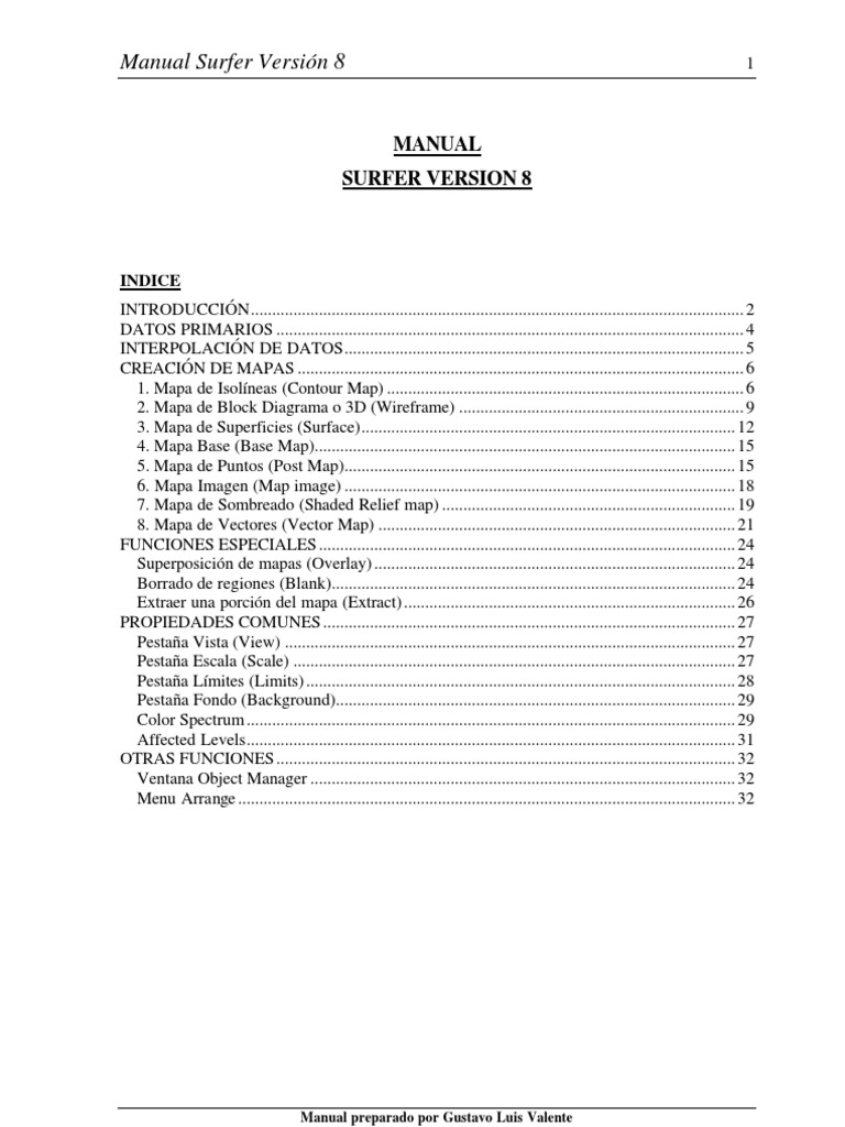 Manual Surfer 8 Geovalente | PDF | Vector Euclidiano | Ventana (informática)