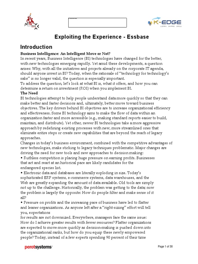 White Paper Form Hyperion Pdf Data Analysis Databases