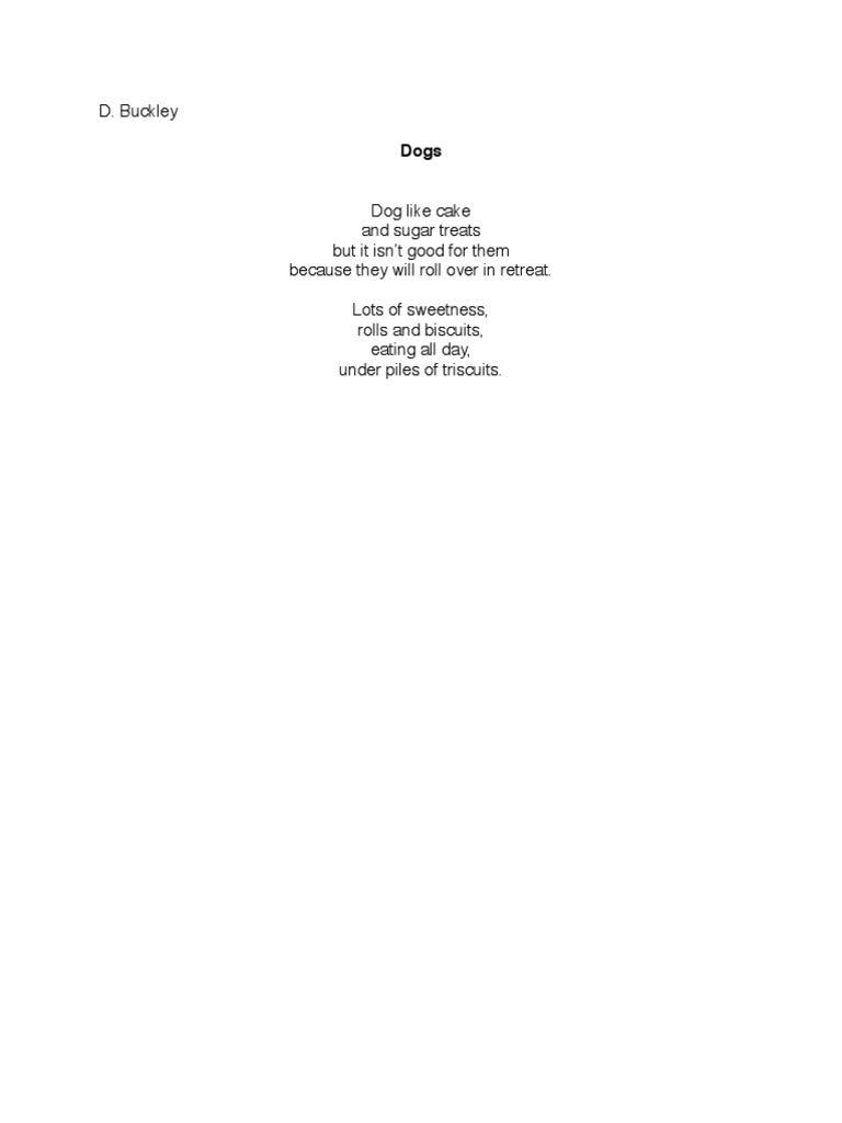 Dogs Poem | PDF