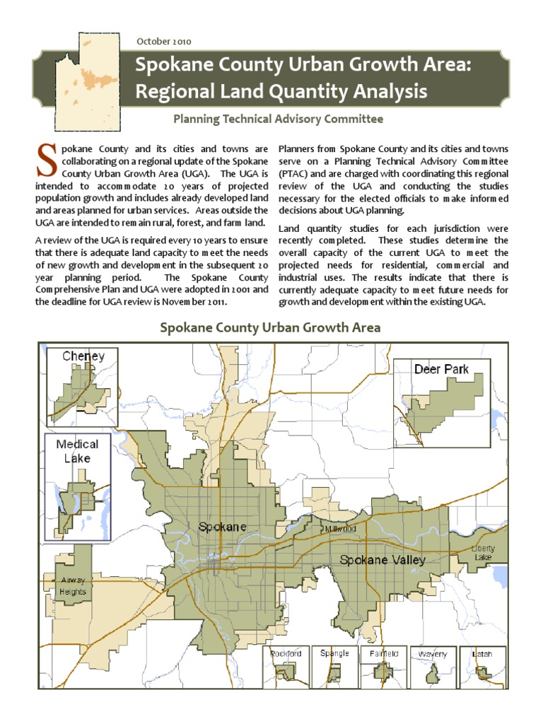 2010 Urban Growth Area Update Brochure | PDF | Urban Sprawl | Retail
