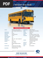 Blue Bird Vision School Bus Specification Sheet | PDF | Suspension ...