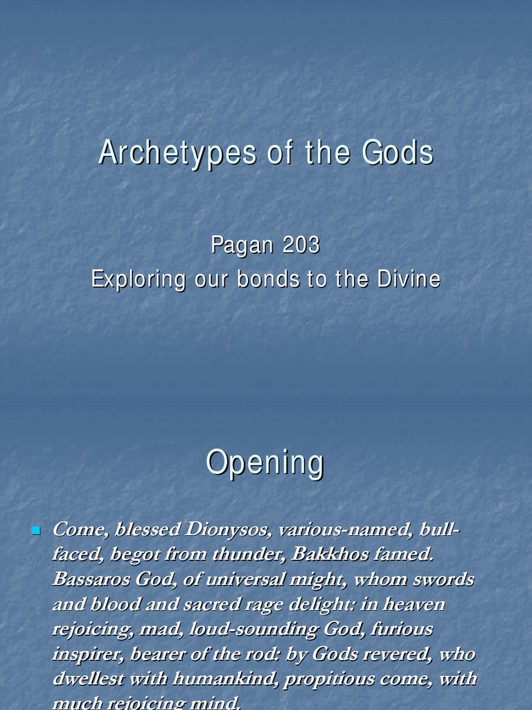 Archetypes of The Gods | PDF | Shadow (Psychology) | Archetype