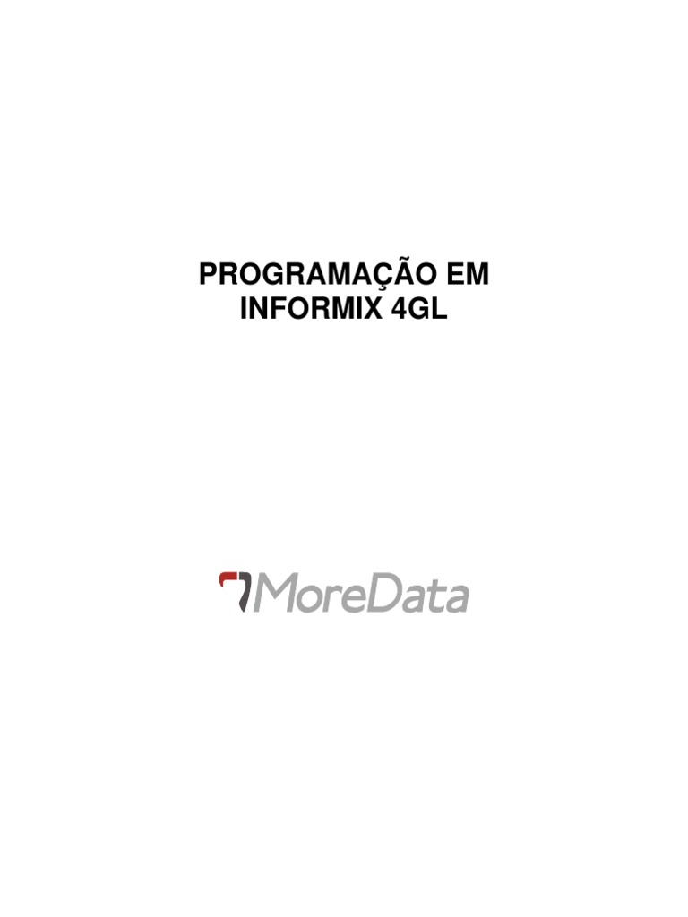 Programação em Informix 4GL PDF | PDF | Tipo de dados | Compilador