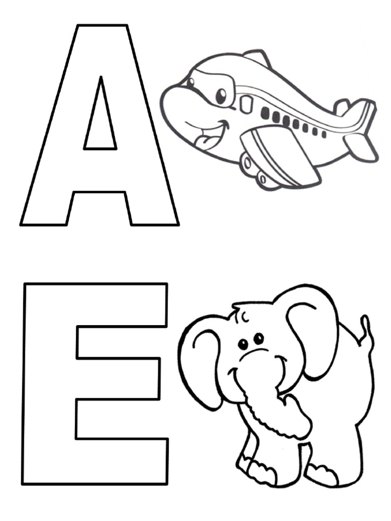 Las Vocales Para Imprimir Y Colorear Vocales Para Colorear